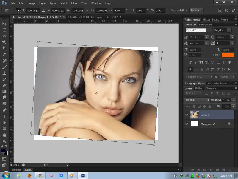 How To Rotate An Image In Photoshop Techyv